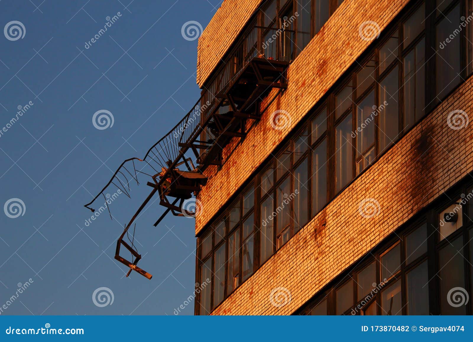 Broken Railing on the Iron Balcony Stock Photo - Image of ancient, city ...