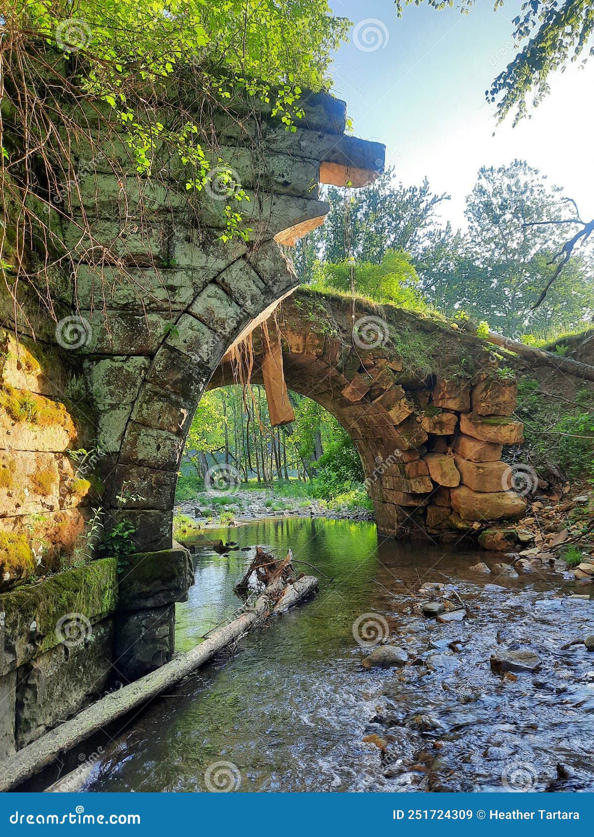 Broken railroad bridge stock image. Image of geology - 251724309