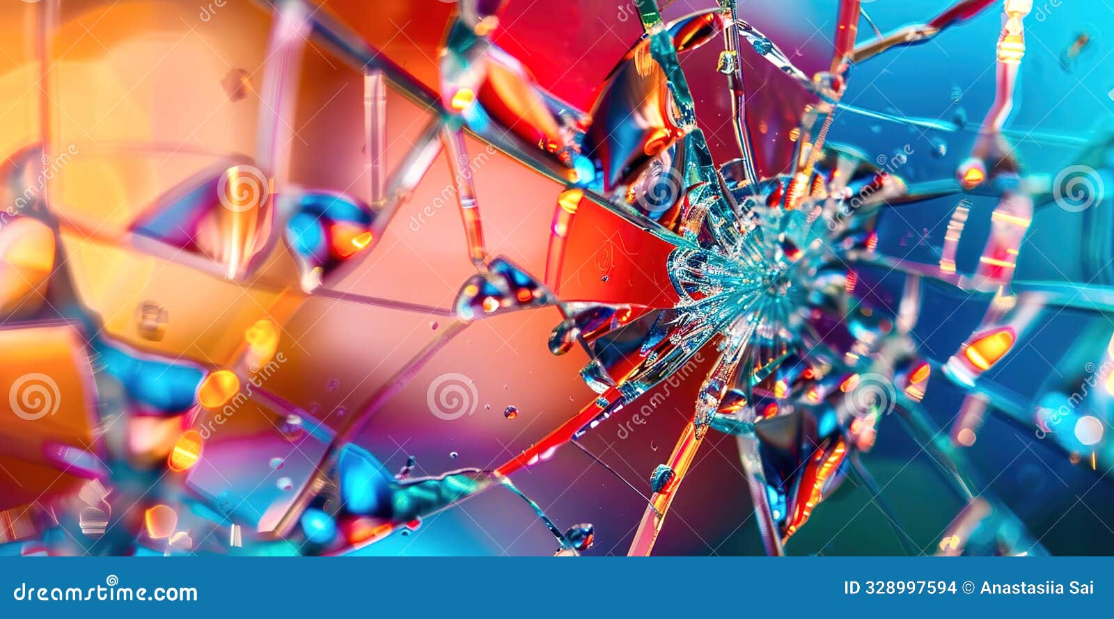 Broken rainbow glass stock illustration. Illustration of effect - 328997594