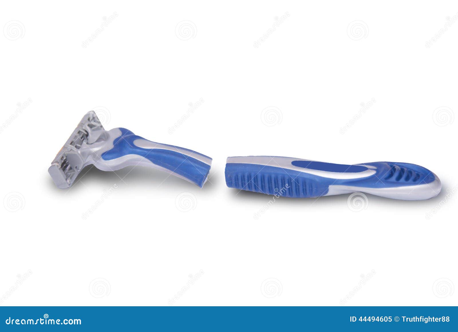 Broken Razor on White Background Stock Image - Image of hygiene, male ...