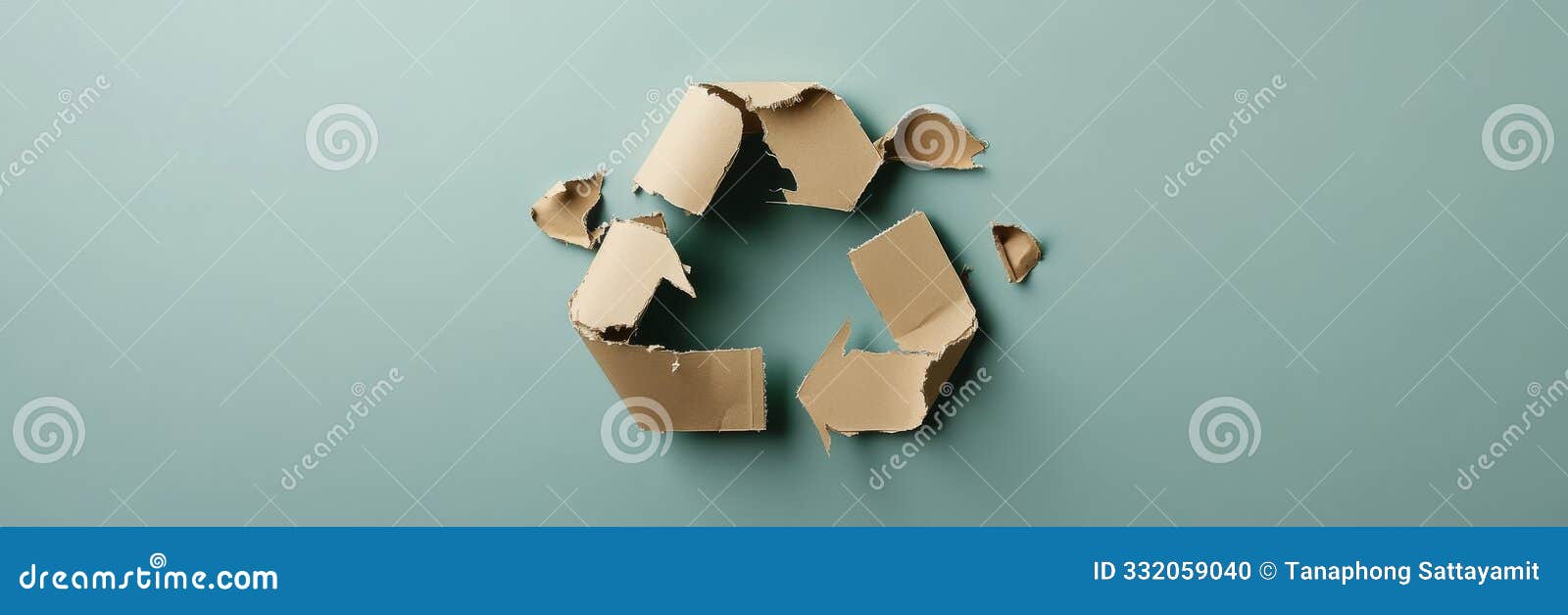 Broken Recycling Symbol a Visual Representation of Environmental ...