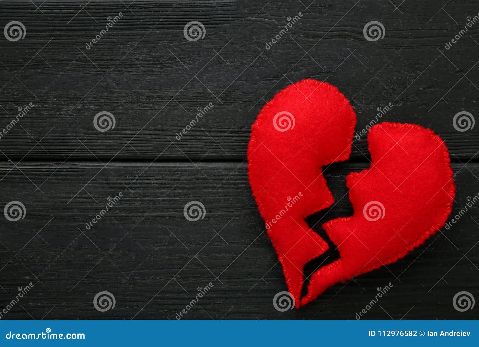 Broken red heart stock photo. Image of feeling, depression - 112976582