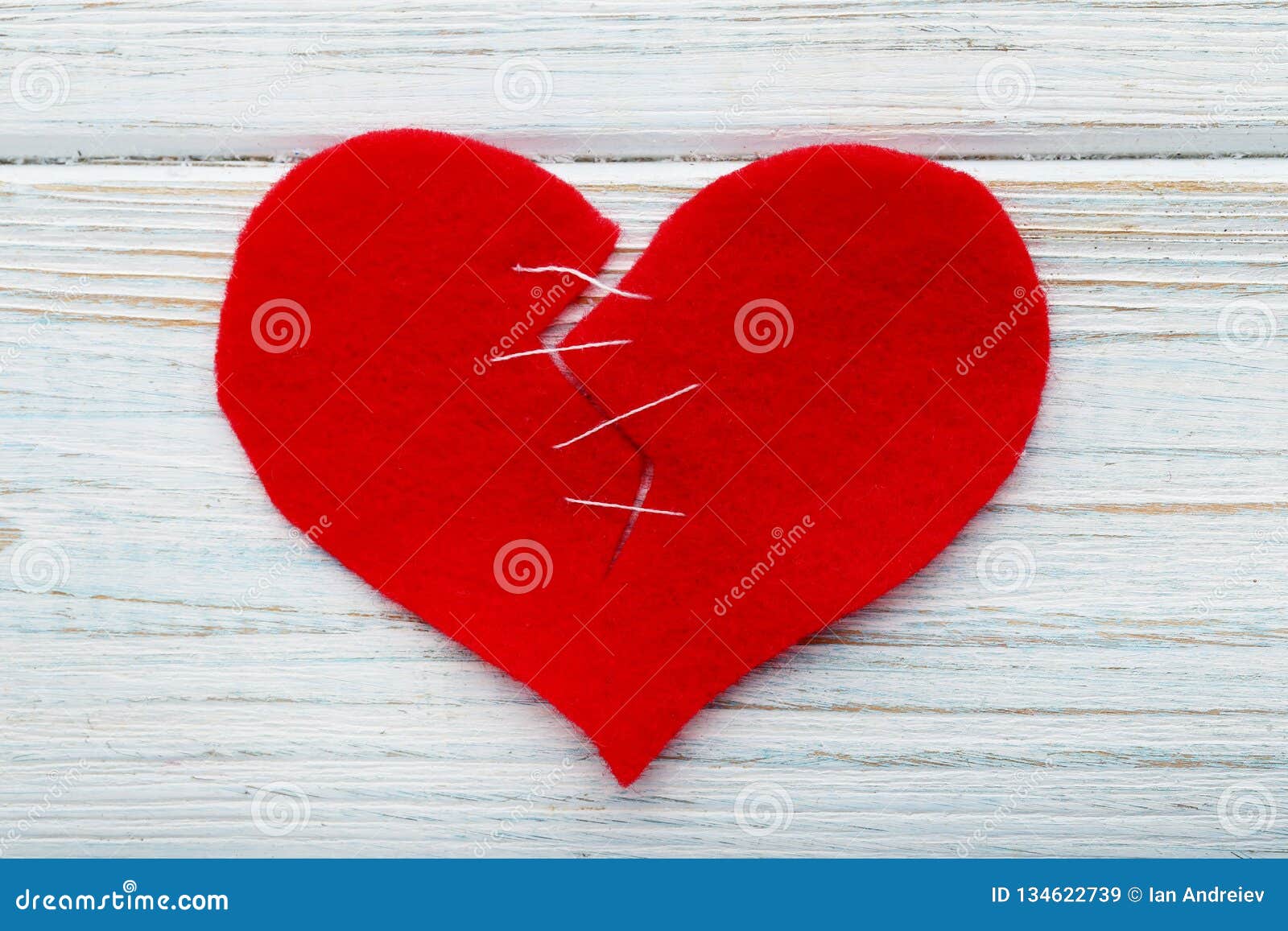 Broken red heart stock image. Image of crisis, despair - 134622739