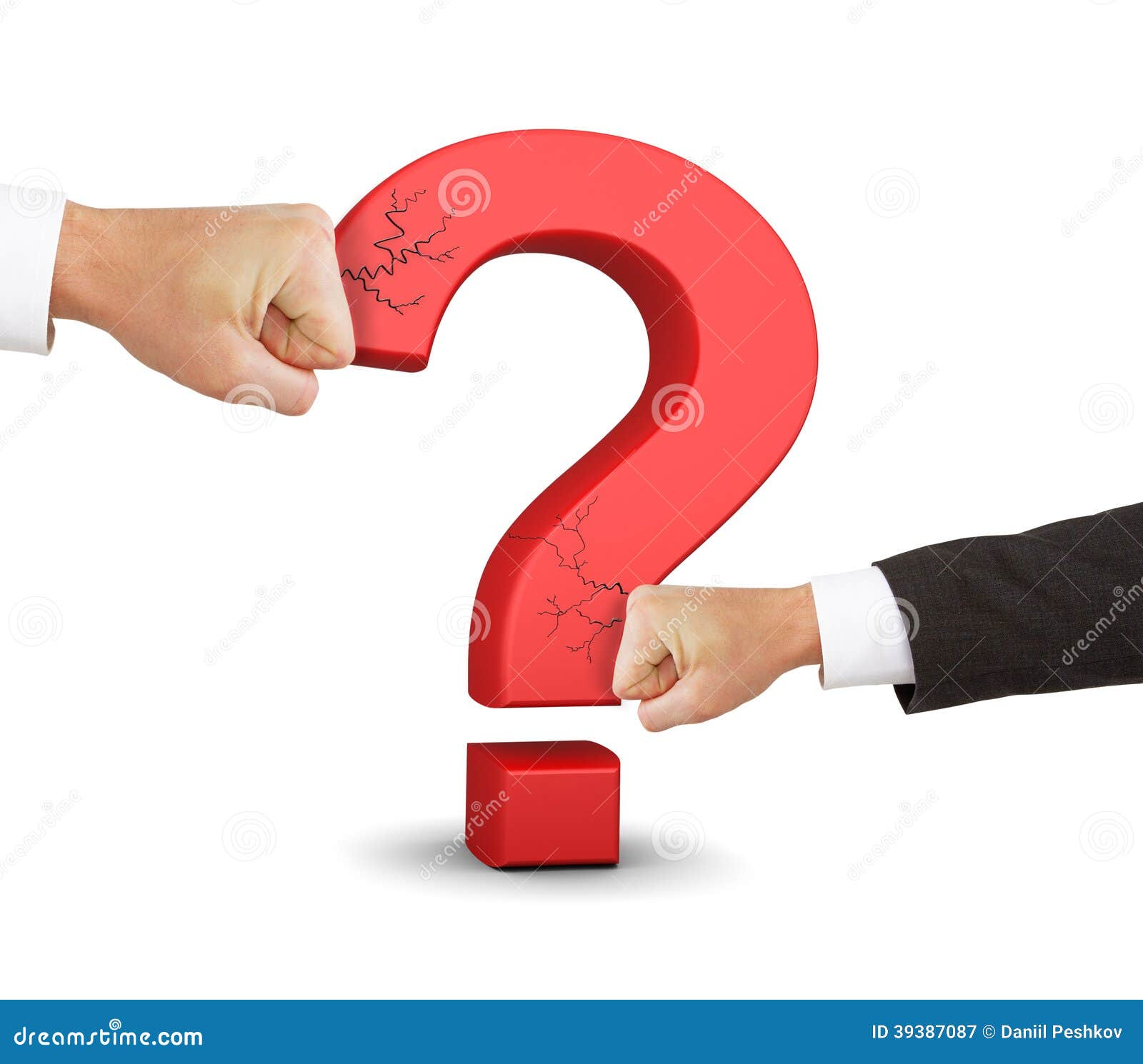 Broken red question mark stock image. Image of search - 39387087
