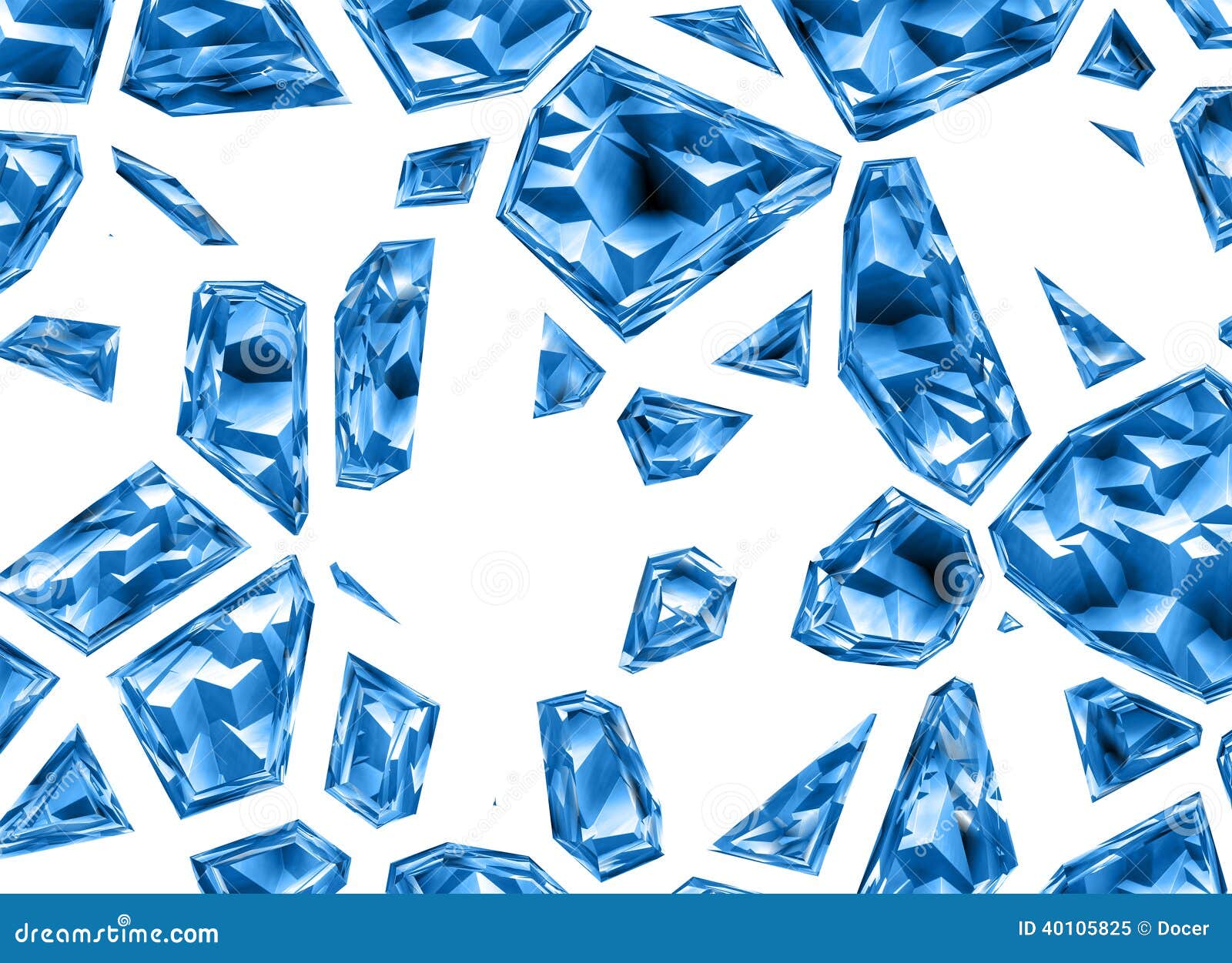Broken Relief Blue Crystal Backgrounds with Clipping Path Stock Image ...