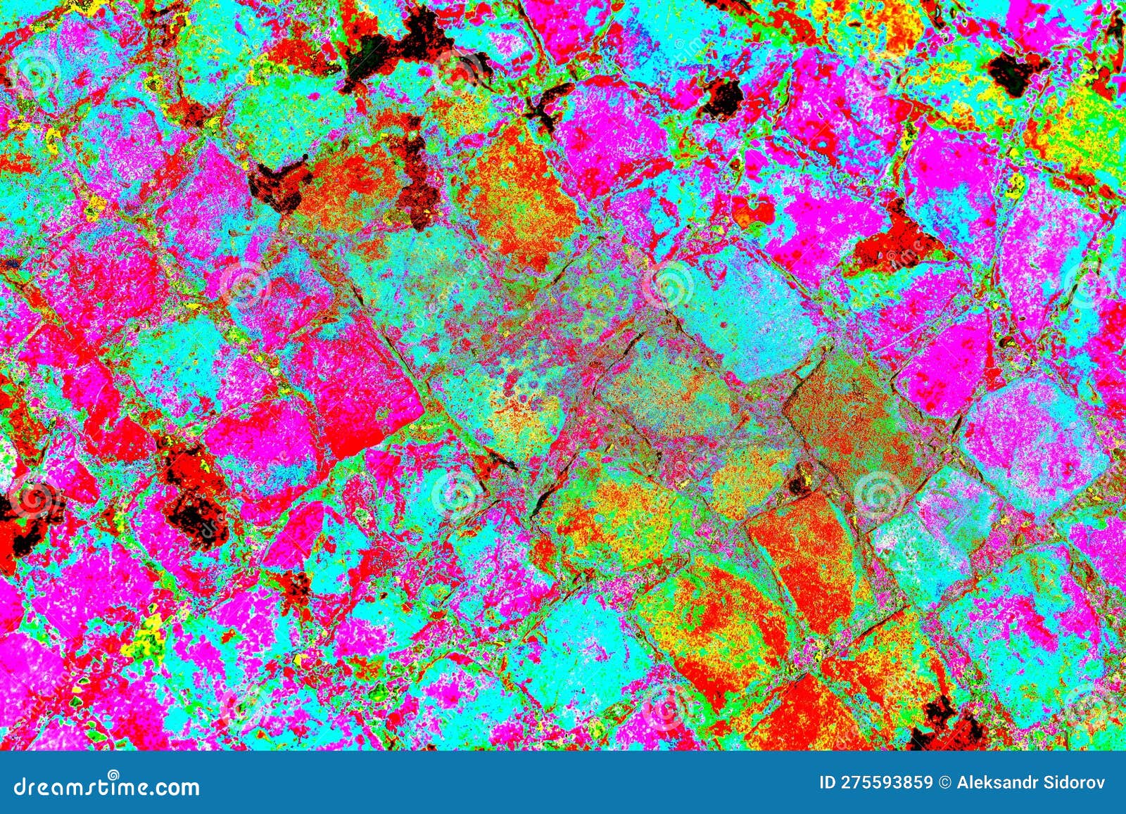 Broken Remains of a Mosaic Floor, Turkiye. Stock Illustration ...