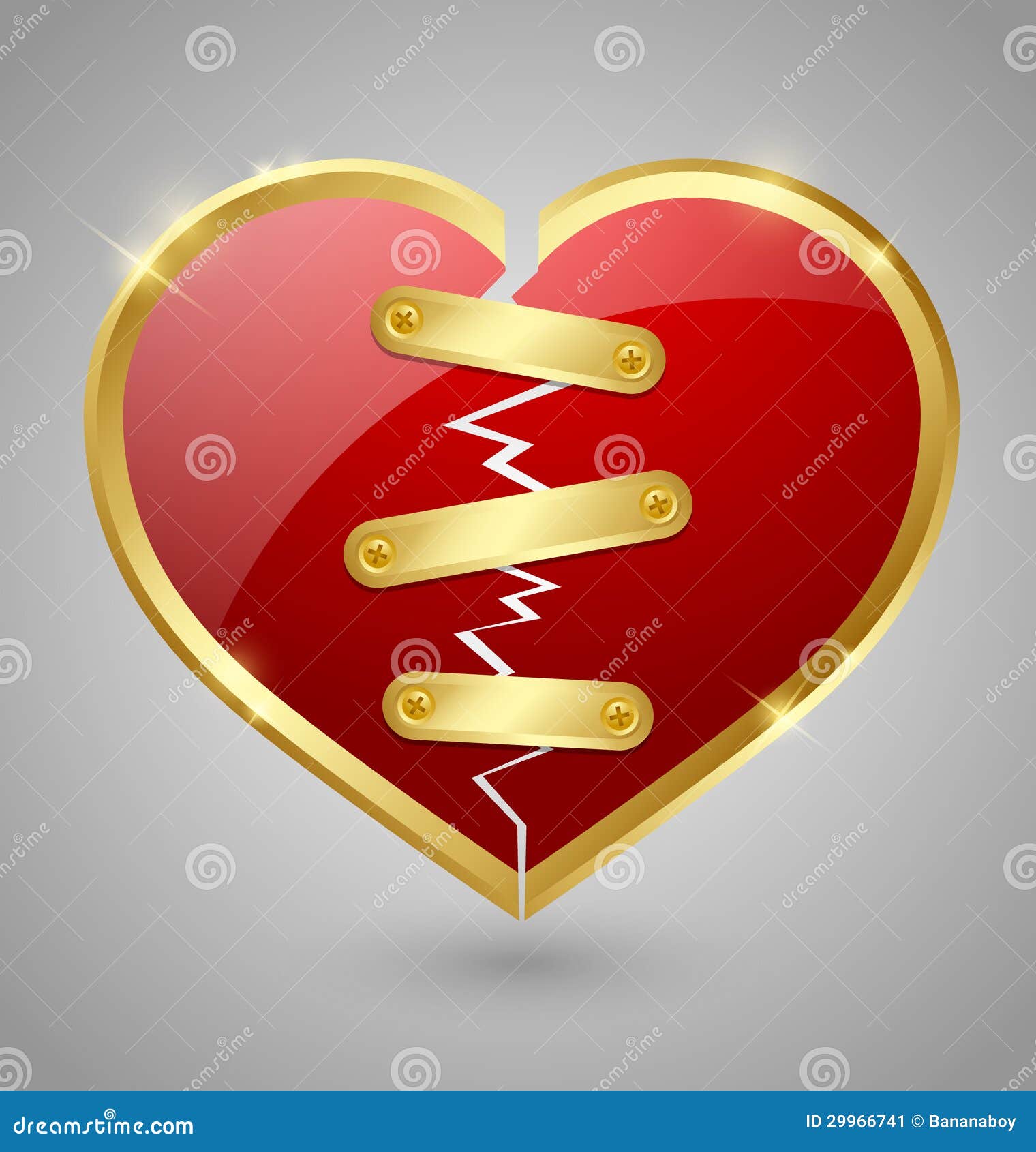 Broken and Repaired Heart Icon Stock Vector - Illustration of repair ...