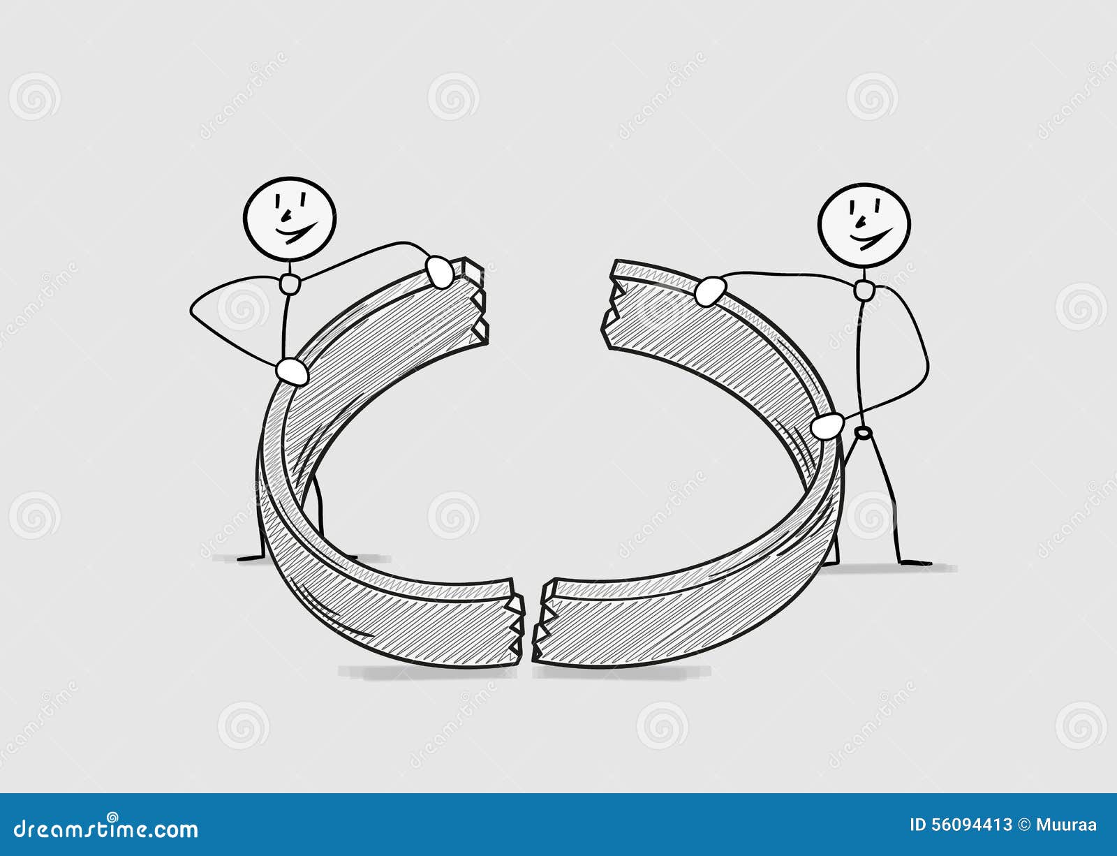 Broken ring, divorce stock vector. Illustration of broken - 56094413