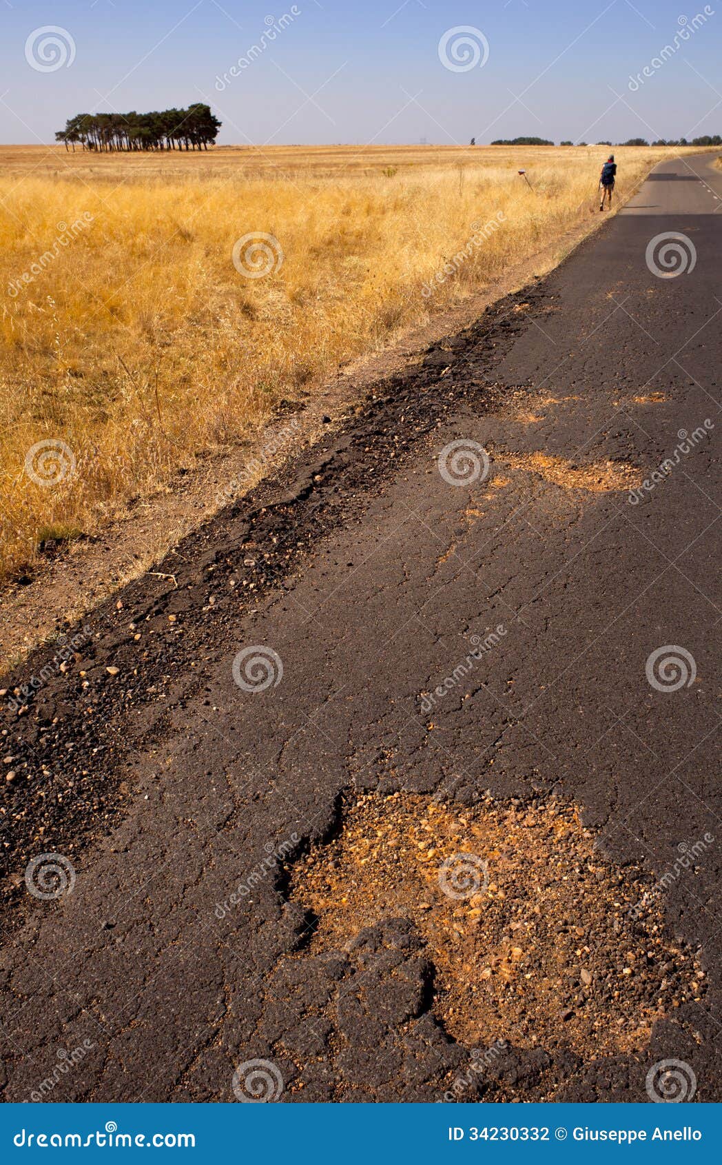 Broken road stock photo. Image of broken, road, summer - 34230332