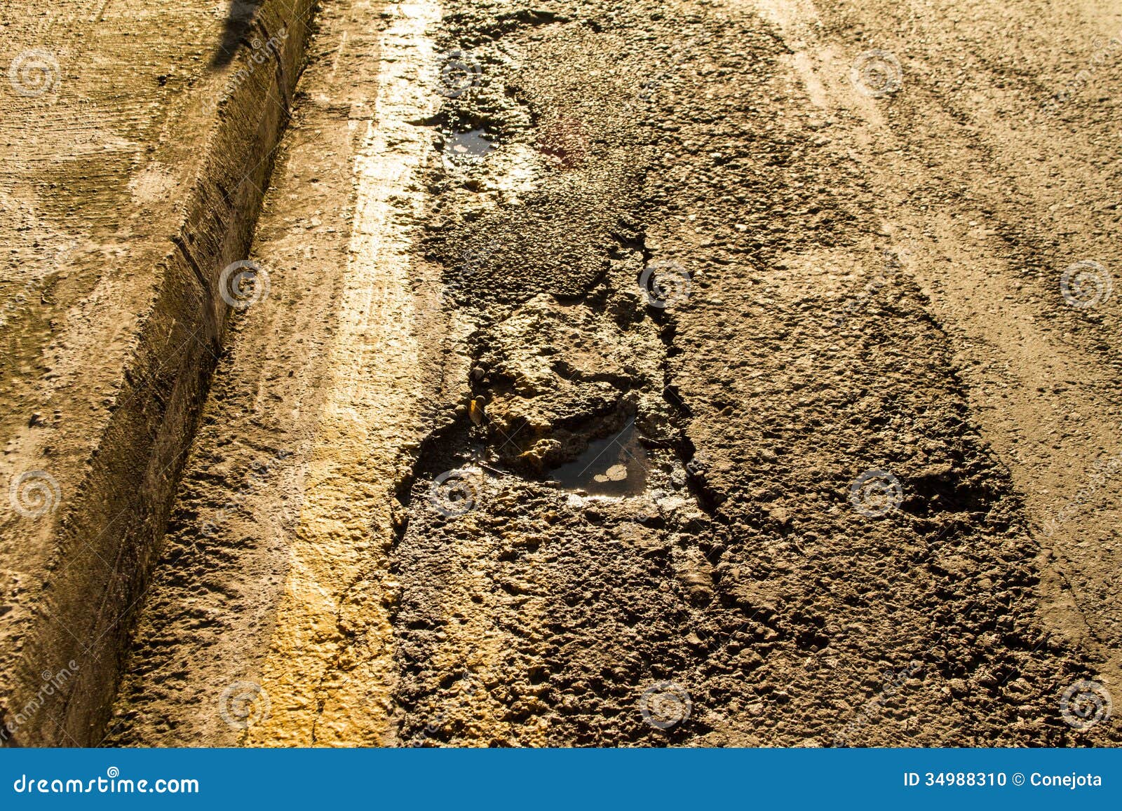 Broken road surface stock photo. Image of cracked, driveway - 34988310
