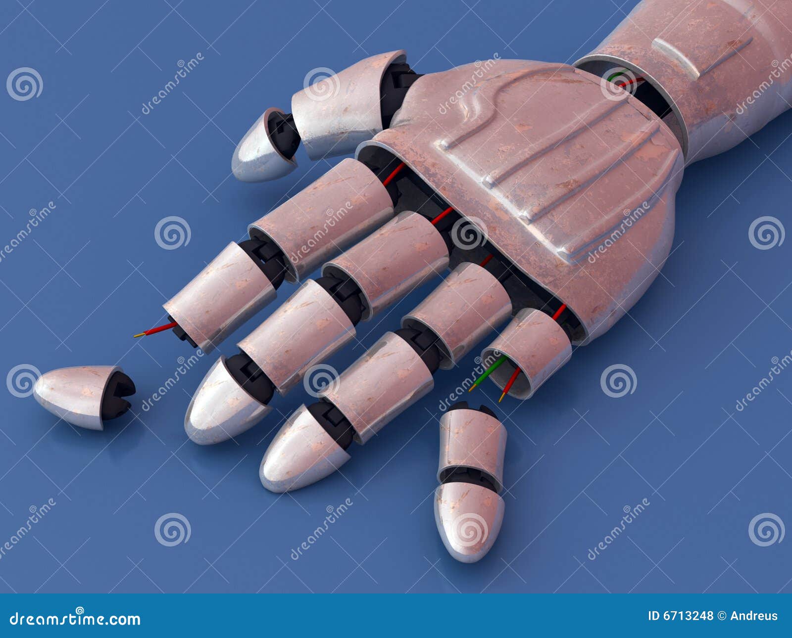 Broken robot stock illustration. Illustration of metal - 6713248