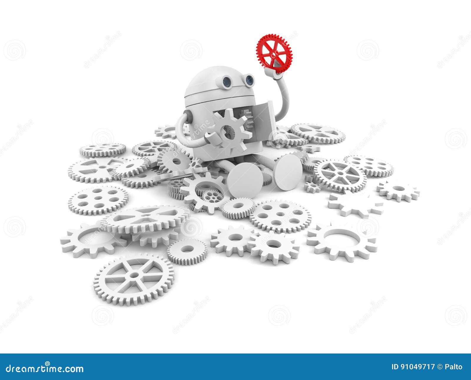 Broken Robot with Details of Its Mechanism. for Your Website Projects ...