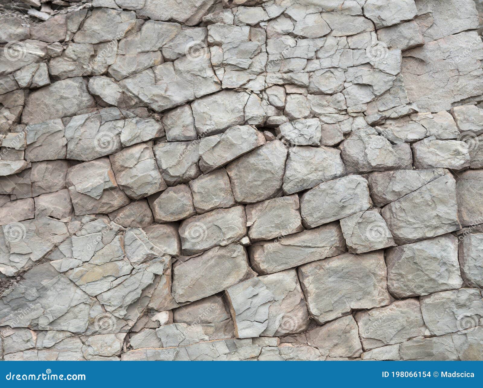 Broken Rock in a Cliff Face Stock Photo - Image of stone, surface ...
