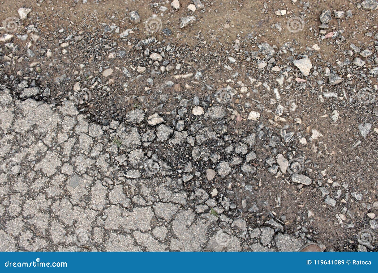 Broken rock ground stock image. Image of texture, pattern - 119641089