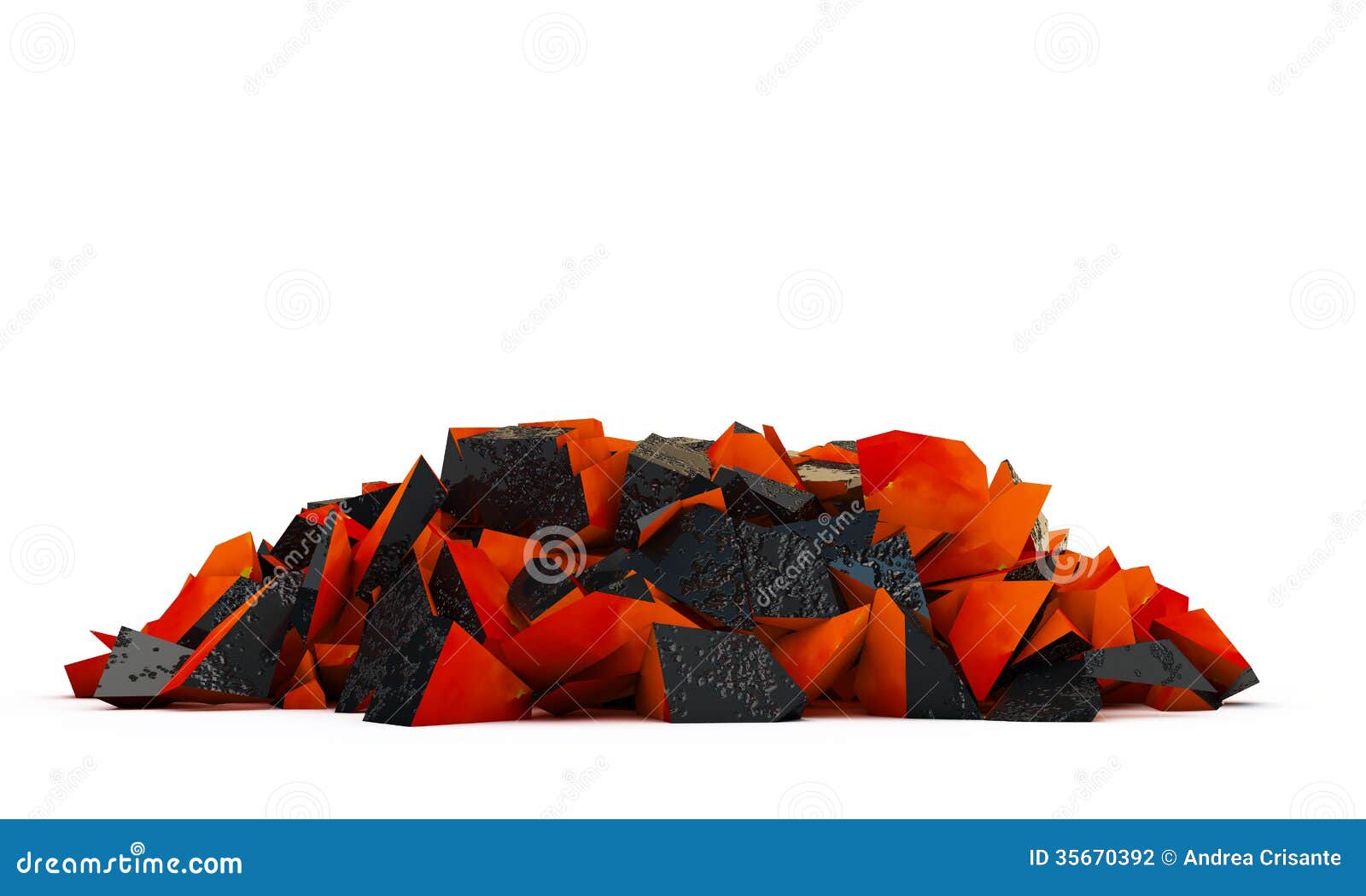 Broken rock stock illustration. Illustration of stone - 35670392