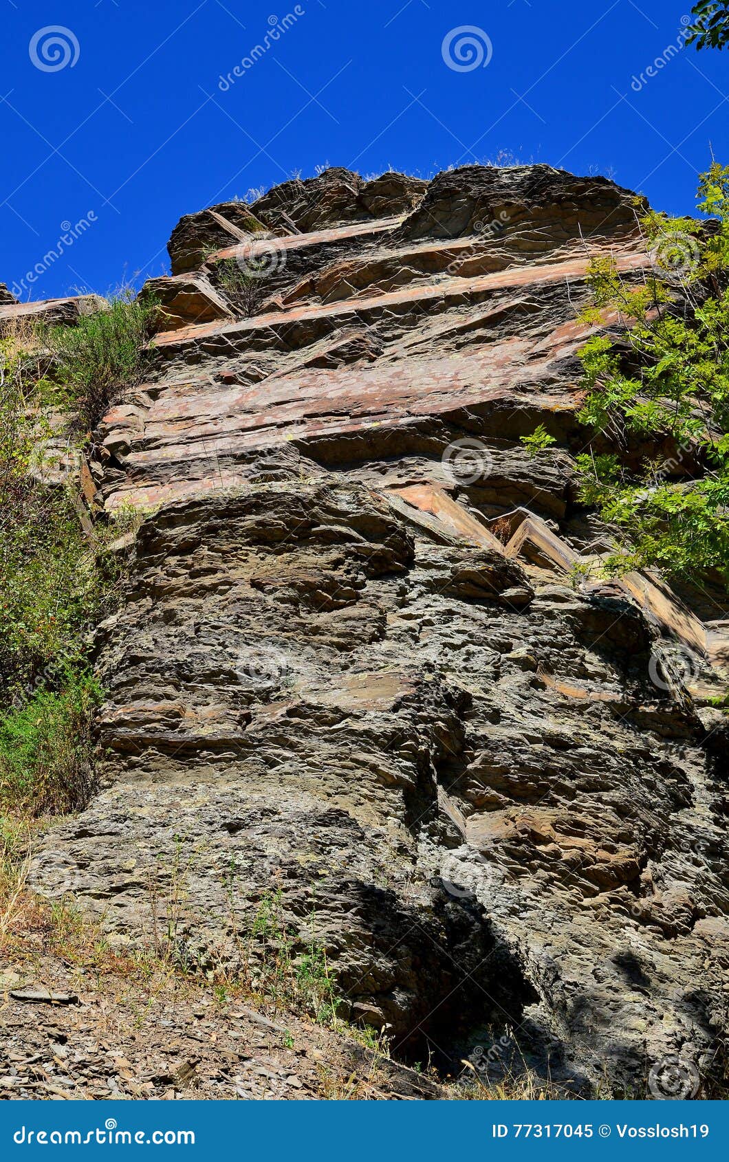 Broken rocks . stock image. Image of stones, relief, elevation - 77317045