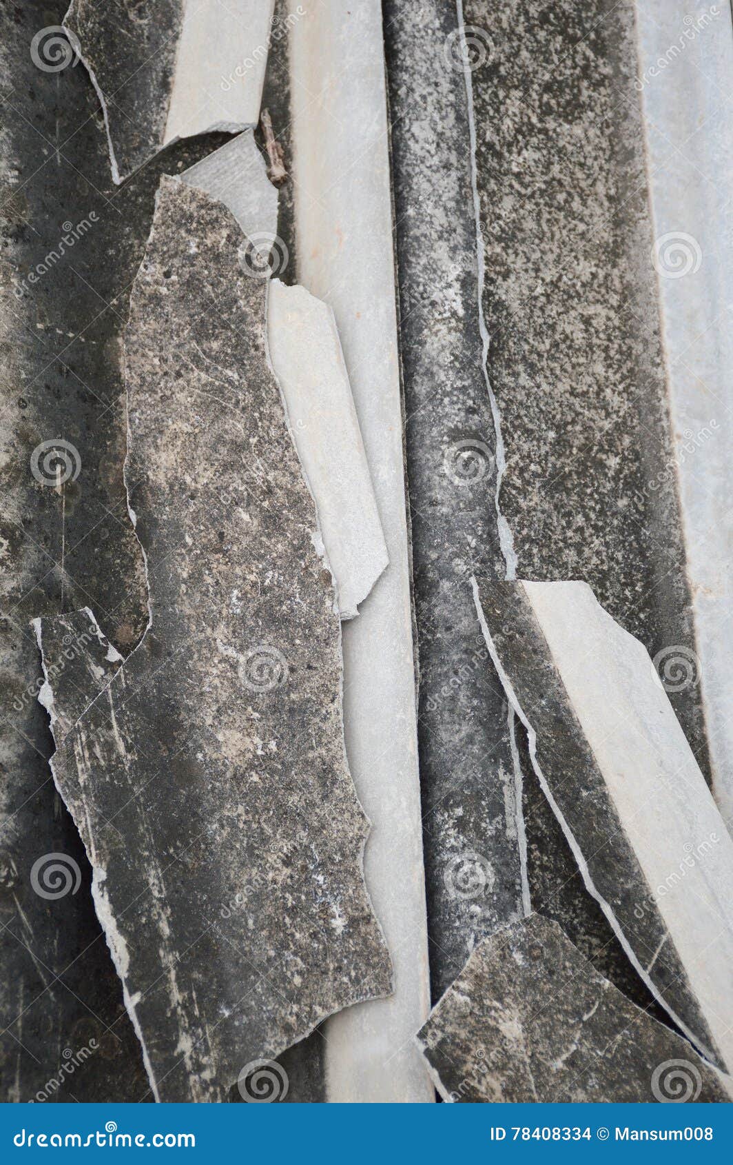 Broken roof texture stock photo. Image of rugged, weathered - 78408334