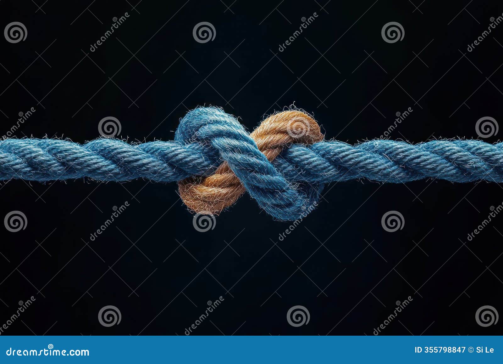 Broken Rope Failure - Conceptual Image of Motion Blur and Stroboscopic ...