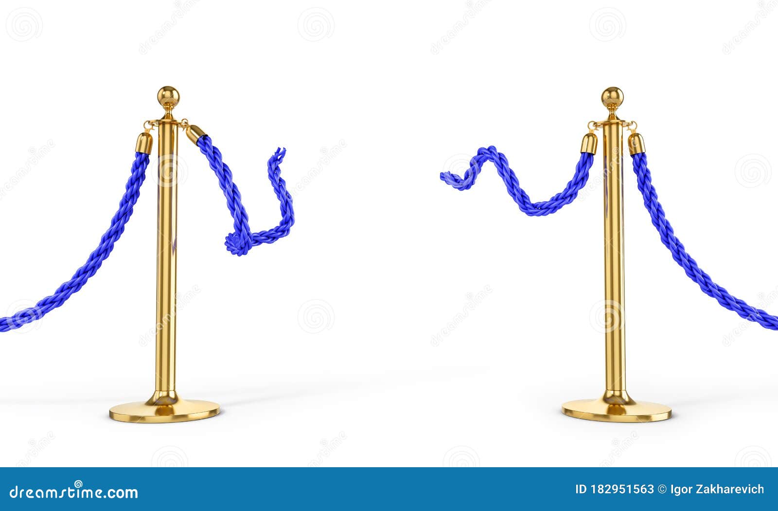 Broken Rope Fencing Isolated Stock Illustration - Illustration of metal ...