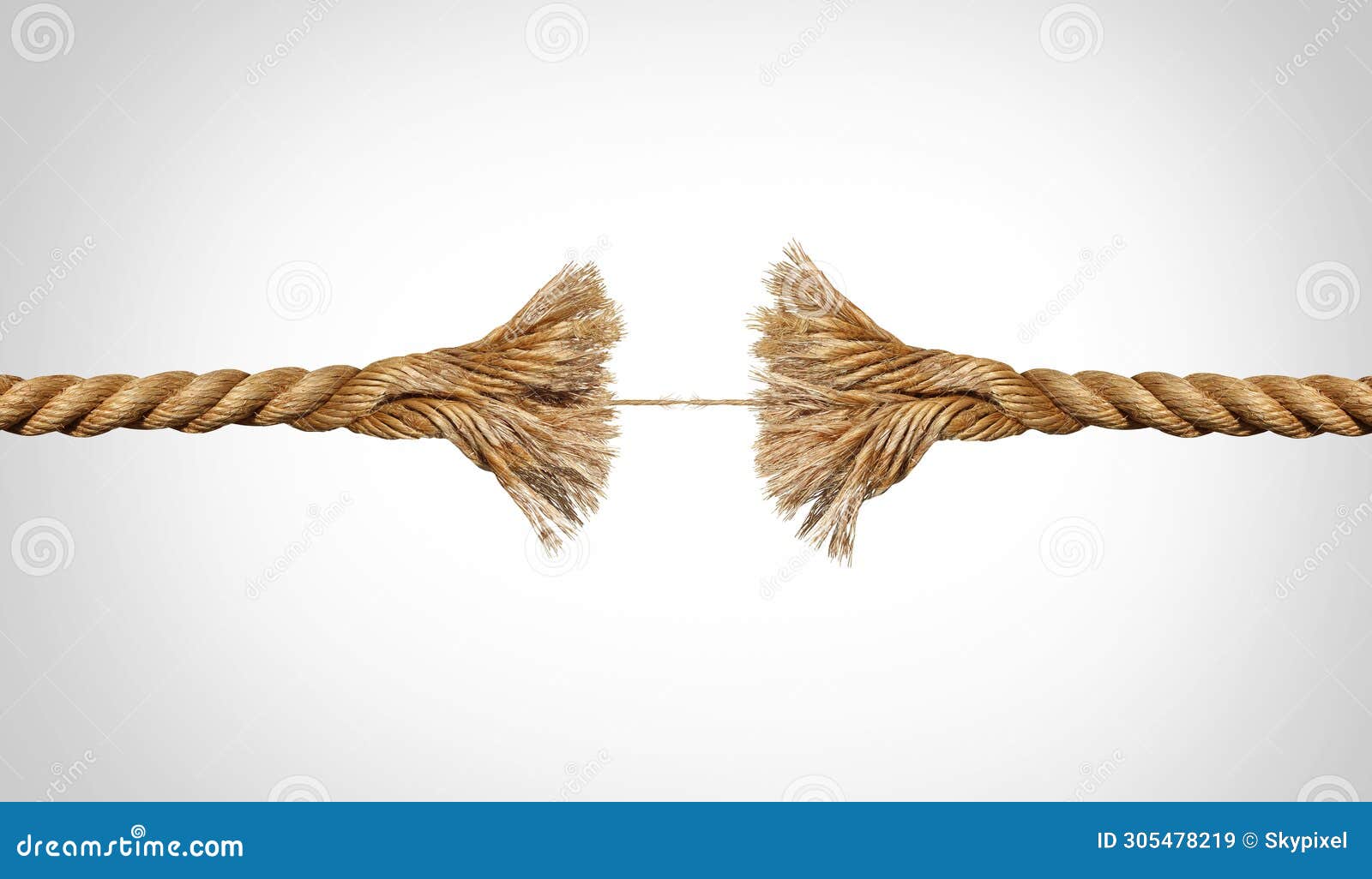 Broken Rope stock image. Image of breaking, metaphor - 305478219