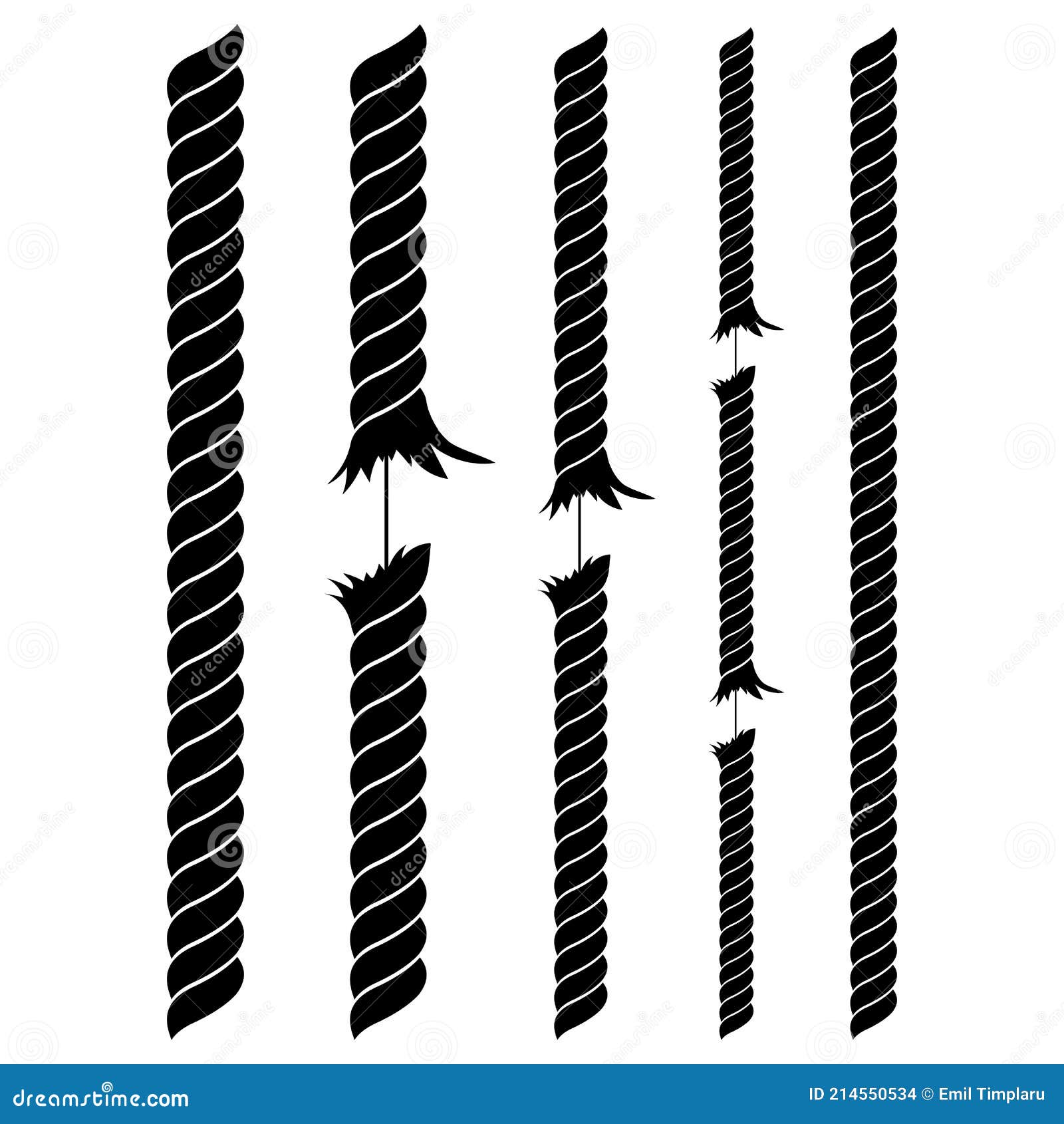 Broken Rope: Concept Of Failure And Breakage With Motion Blur And ...