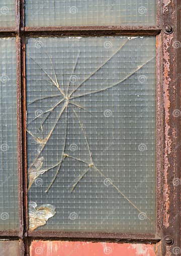 Broken and Rusted Window stock image. Image of glass - 37509603