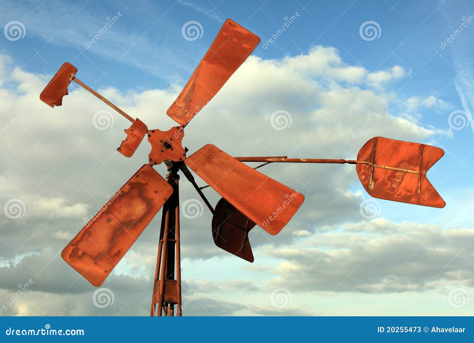 Broken and rusty windmill stock image. Image of holland - 20255473