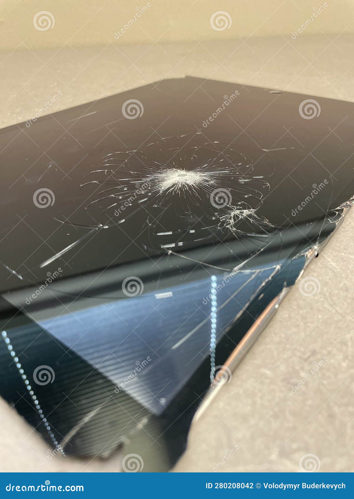 Broken Screen Tablets, Smartphones and Handheld Devices Stock Photo ...