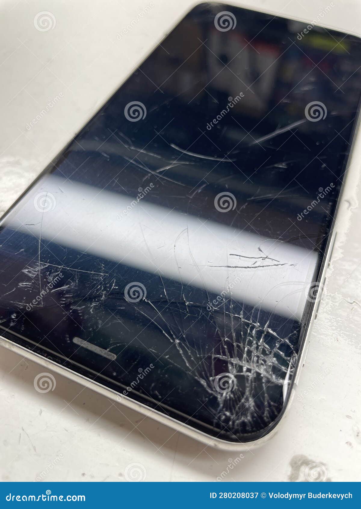 Broken Screen Tablets, Smartphones and Handheld Devices Stock Image ...