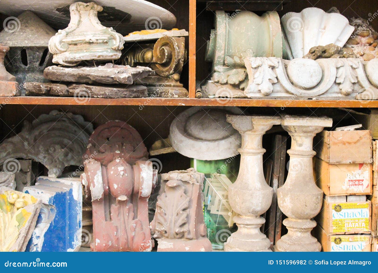 Broken Sculptures in a Museum Stock Photo - Image of backdrop, museum ...