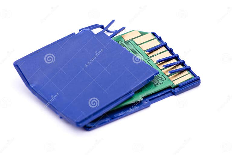 Broken SDHC memory card stock image. Image of chip, information - 14803573