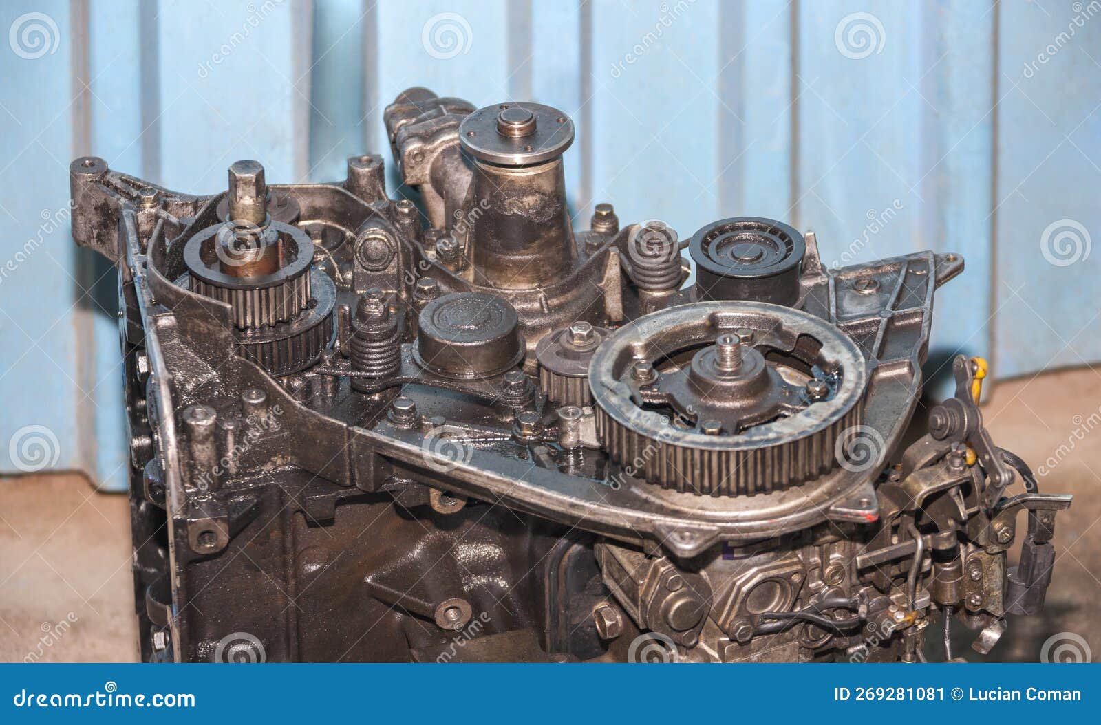 Broken engine stock image. Image of petrol, burnt, valve - 269281081