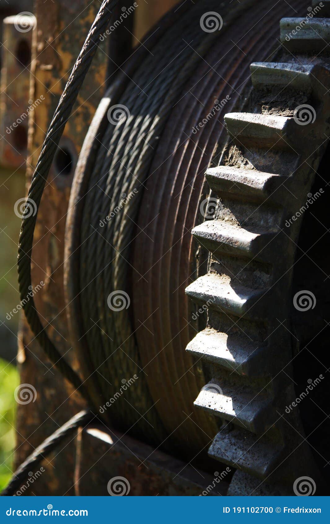 Broken Semaphore. Devastated Infrastructure on Unused Railway Track ...