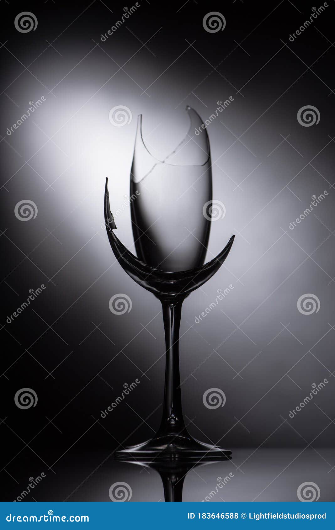 Broken Sharp Transparent Glass Stock Photo - Image of glassware ...