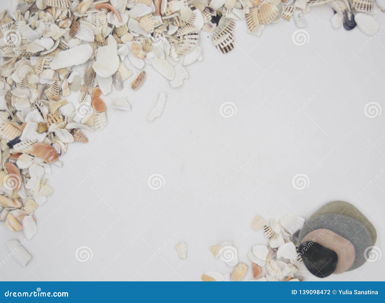Broken Shells and Pebbles Background Stock Photo - Image of crumbles ...