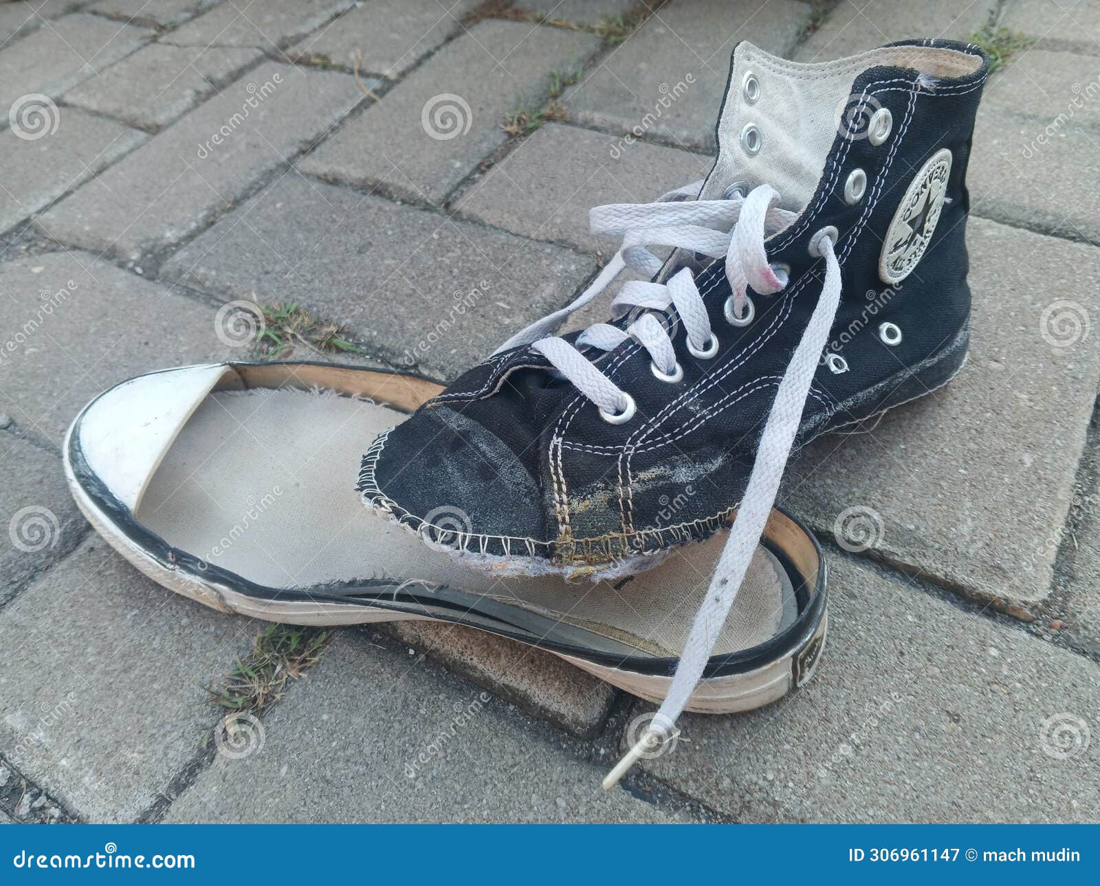 Broken Shoes are Proof of the Hardships of Life Editorial Photography ...