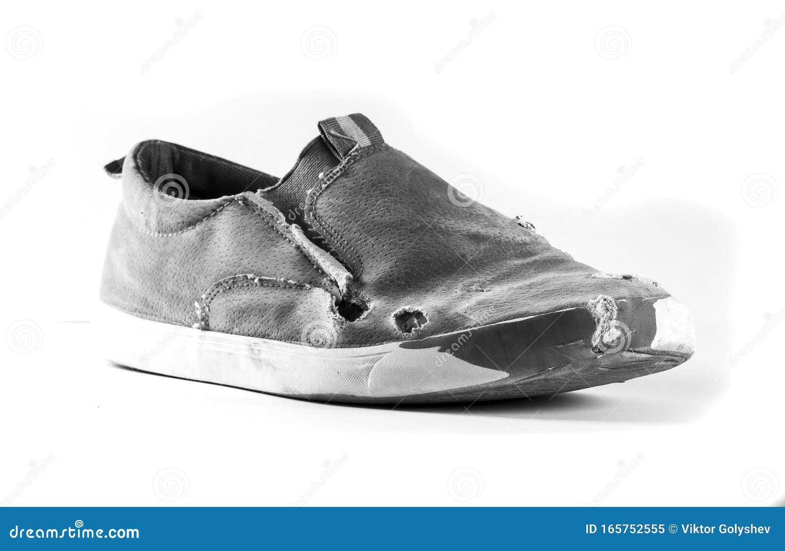 Old Broken Shoes With Cracked Sole Royalty-Free Stock Photo ...