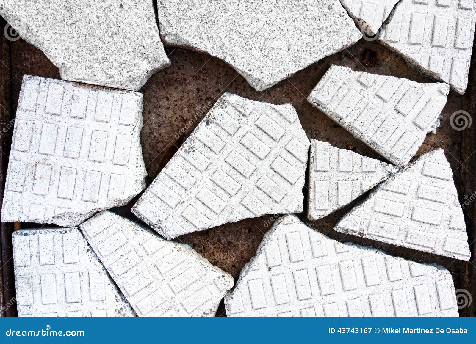 Broken Sidewalk Curb With Exposed Rebar And Jagged Edges That Could ...