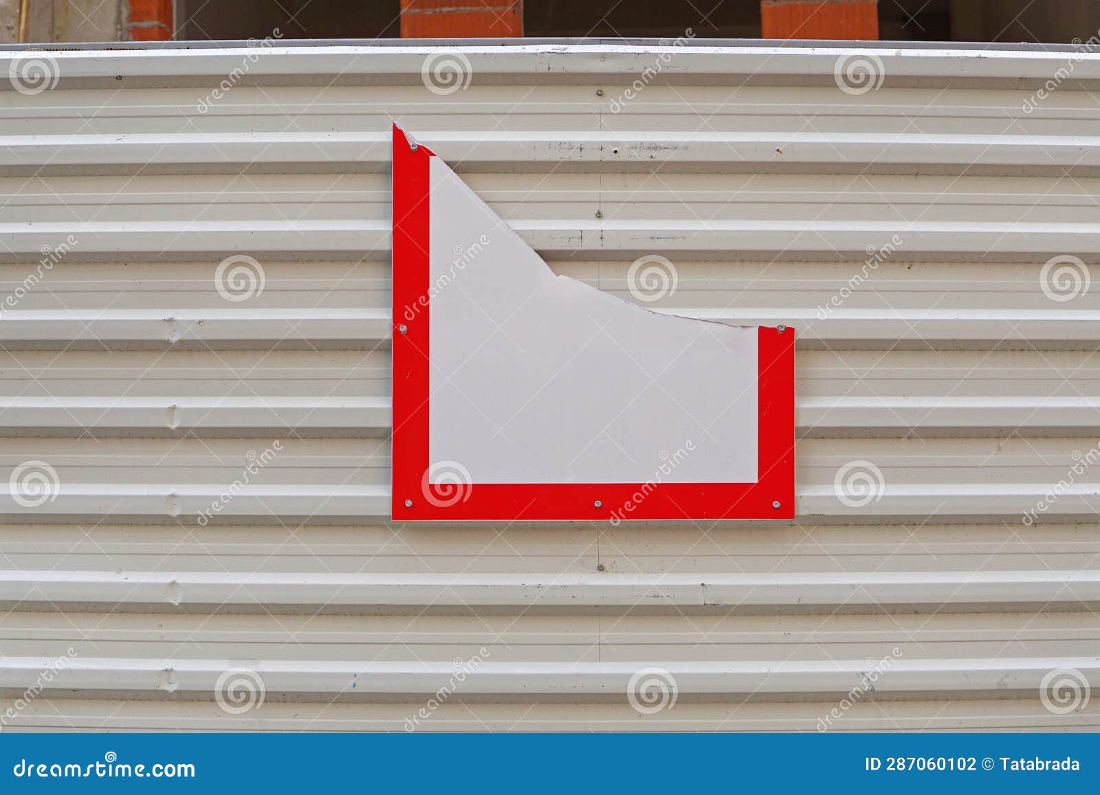 Broken sign board stock photo. Image of damaged, signboard - 287060102