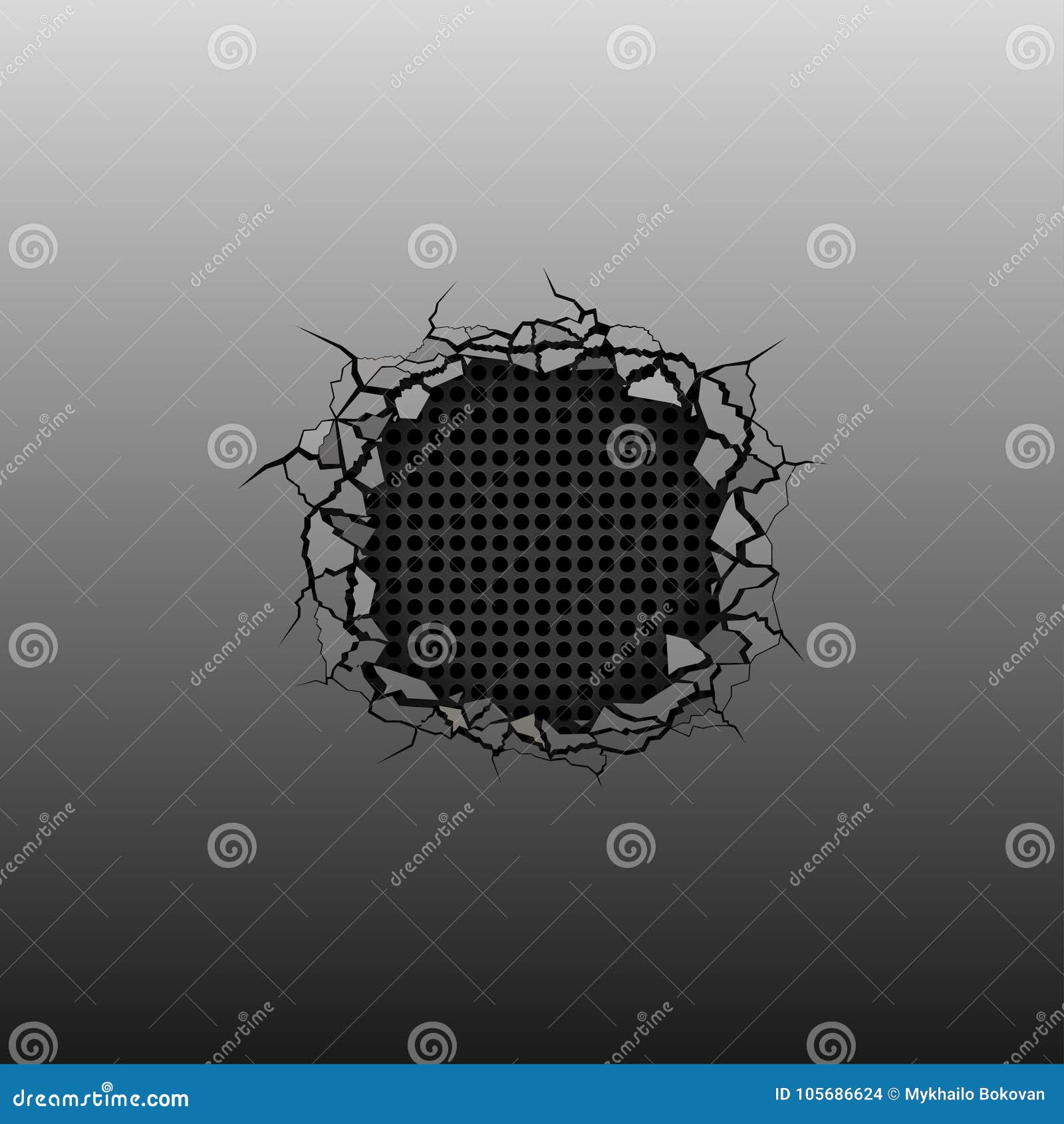 Broken Metal background stock vector. Illustration of plate - 105686624