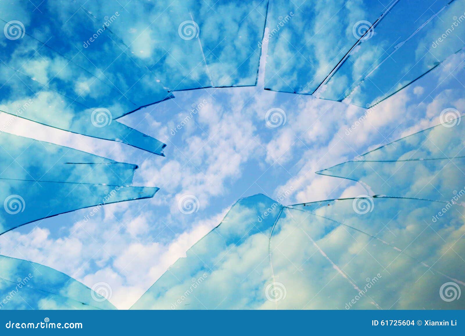 A broken sky stock photo. Image of reflected, broken - 61725604