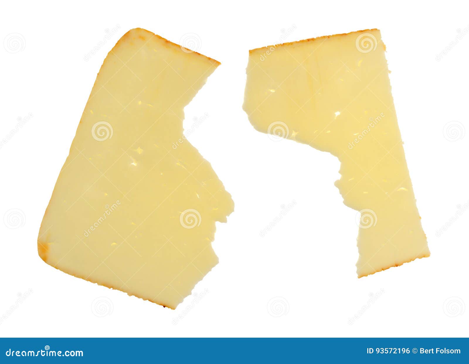 Broken Slice Of Muenster Cheese Stock Photo - Image of rind, dairy ...