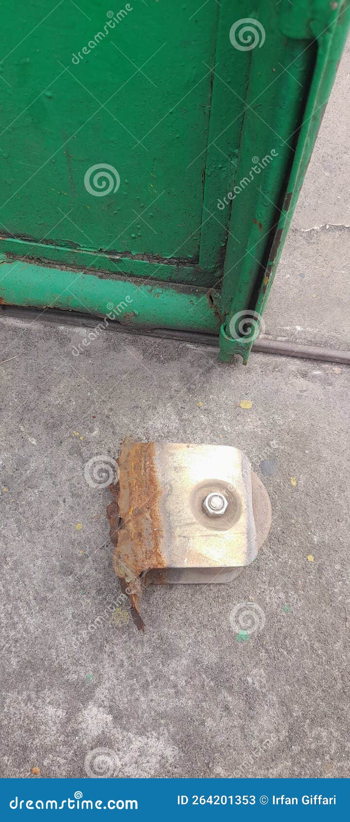 Broken stock image. Image of gate, sliding, broke, broken - 264201353