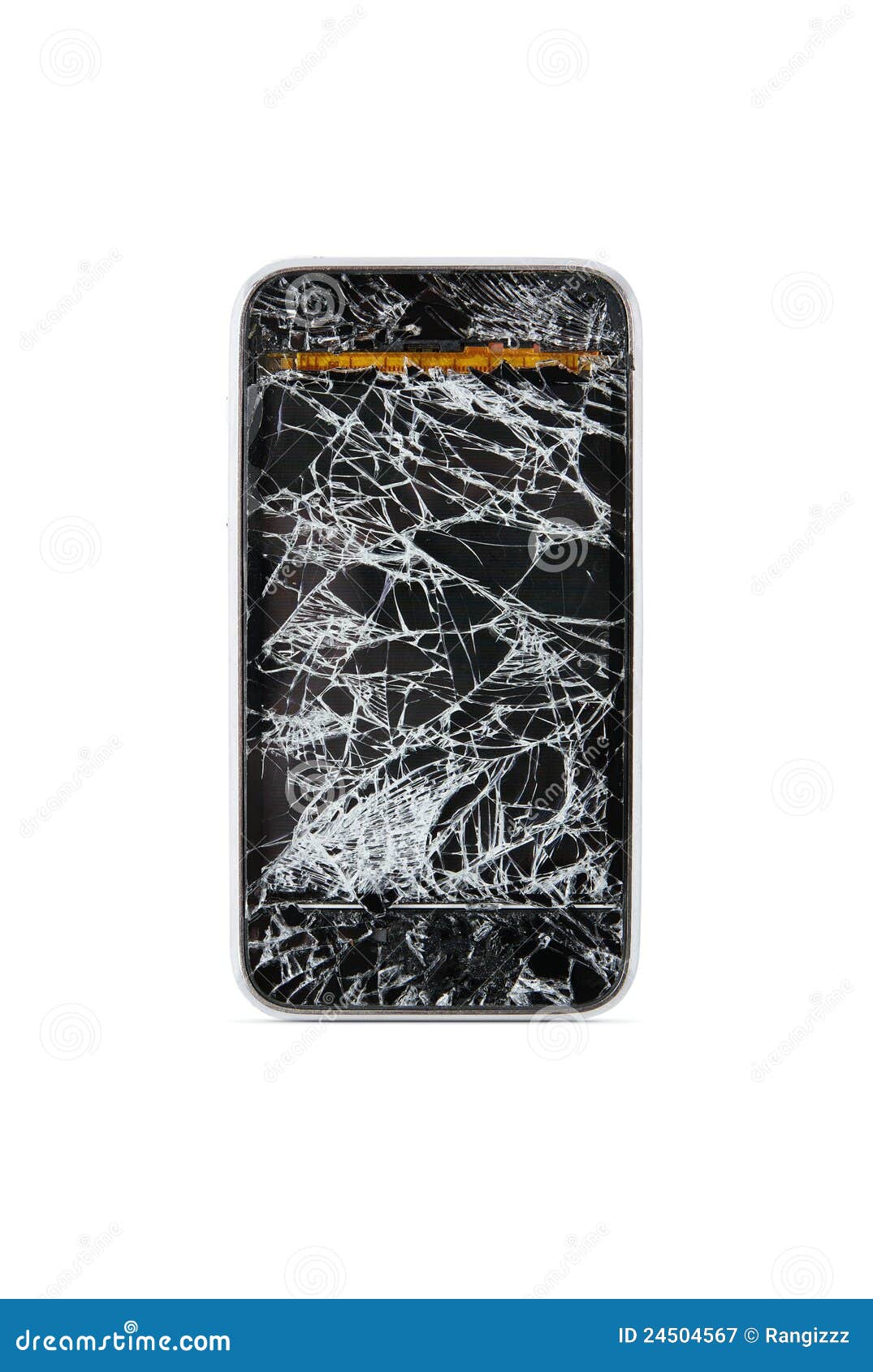Broken smart phone stock image. Image of cell, global - 24504567