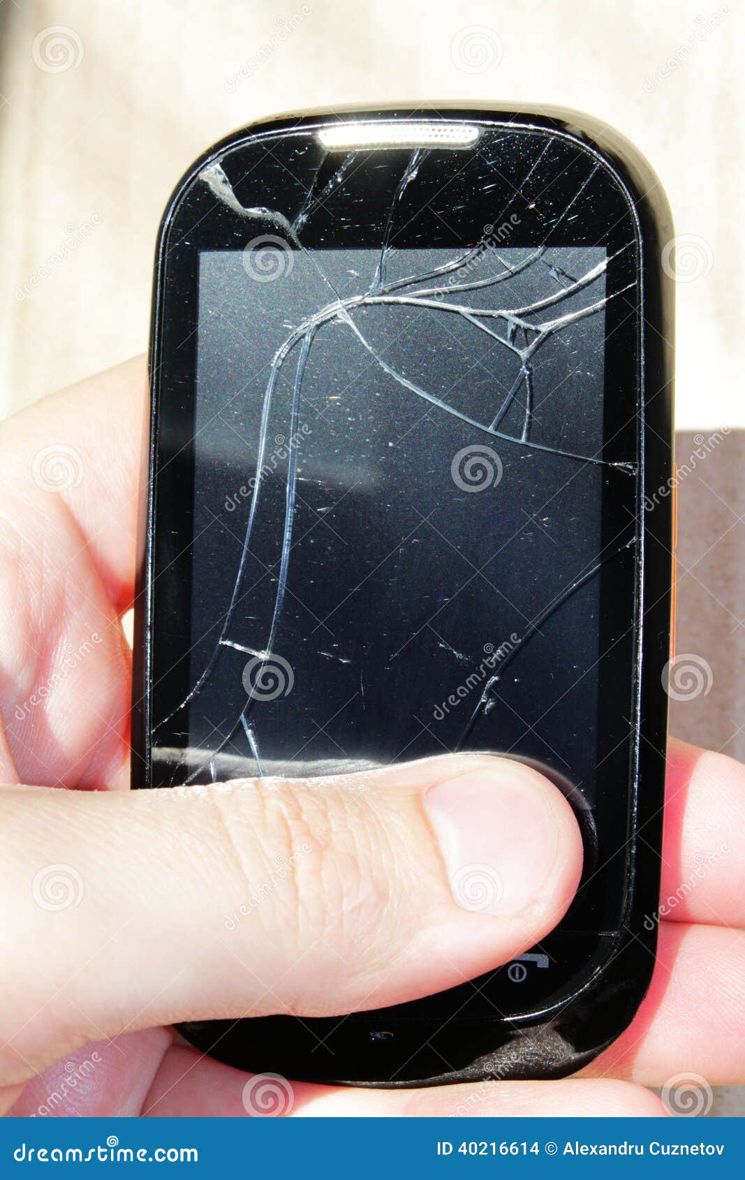 Broken smart phone stock photo. Image of screen, human - 40216614