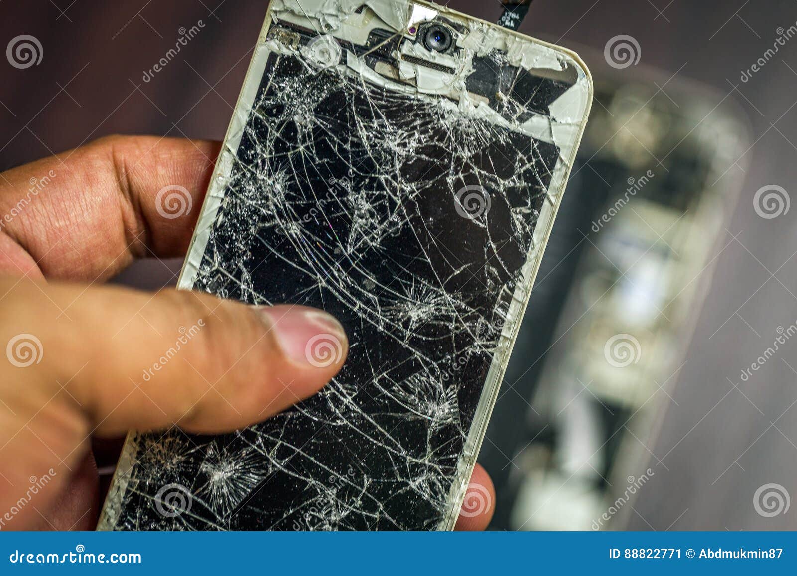 A broken smartphone stock image. Image of broken, android - 88822771
