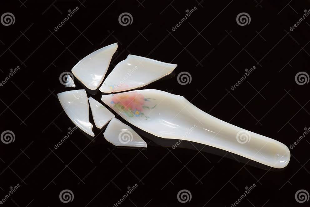 Broken spoon stock image. Image of breaking, fragment - 56334693
