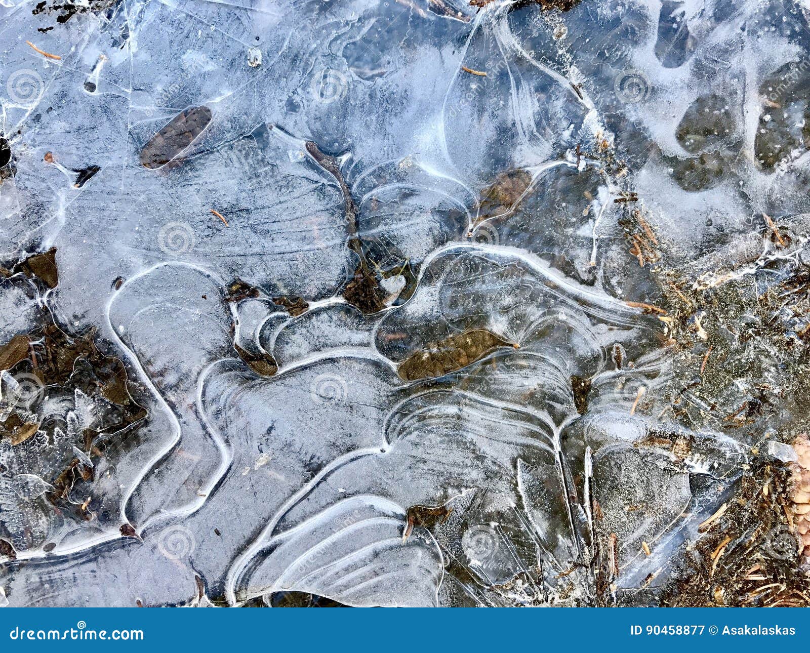 Broken Spring Ice on a Pond Stock Image - Image of season, river: 90458877