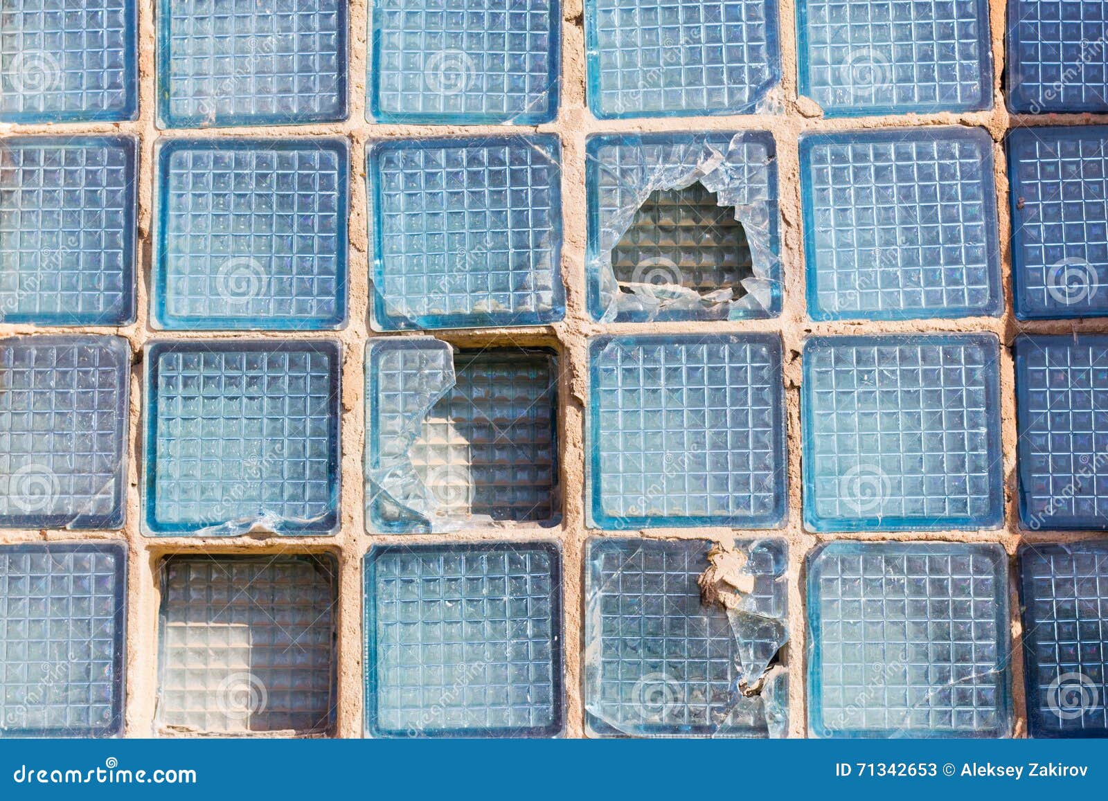 Broken Square of Glass in a Window Box Stock Image - Image of ...