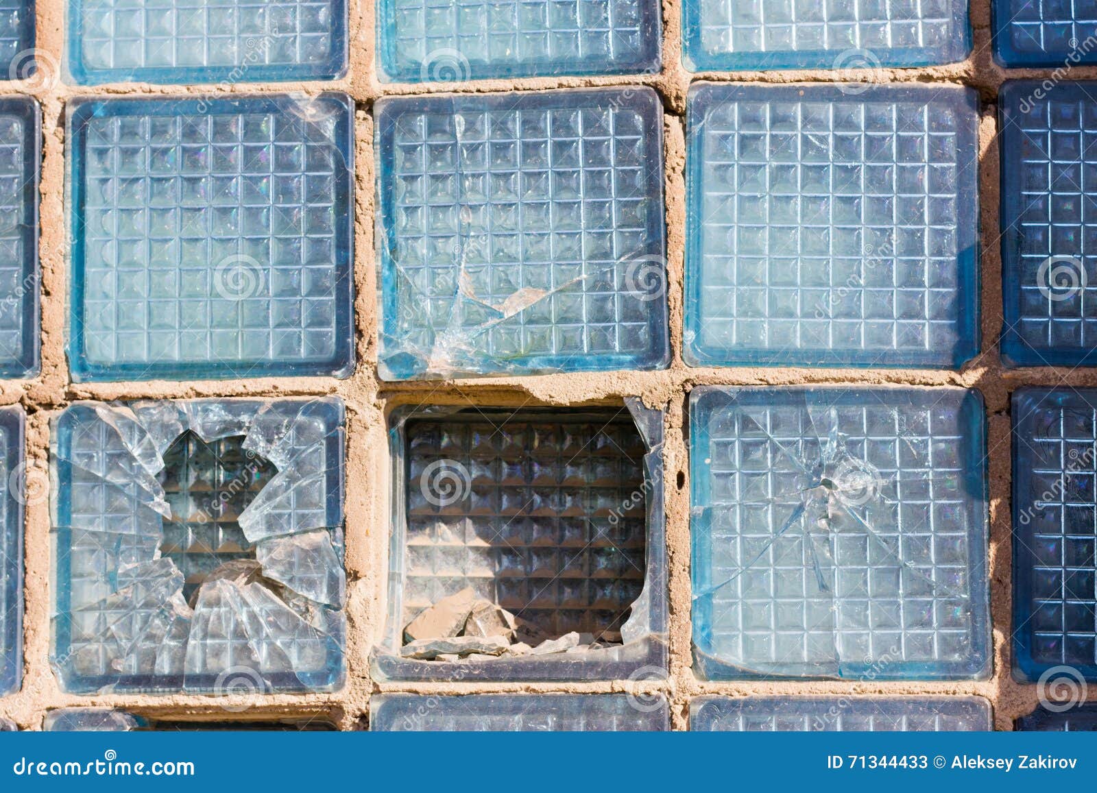 Broken Square of Glass in a Window Box Stock Image - Image of square ...